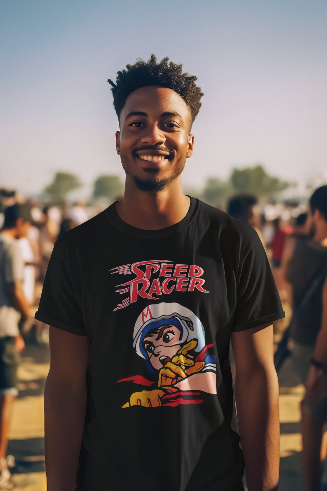 Speed Racer Graphic T-shirt Original Gildan Black or White - Etsy