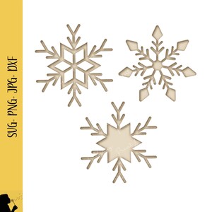 Snowflake Svg Png Snow Flake Christmas Ornament Dxf Cut File Christmas ...