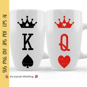 King and Queen Svg File for Circut Dxf King and Queen Png Popular Svg ...