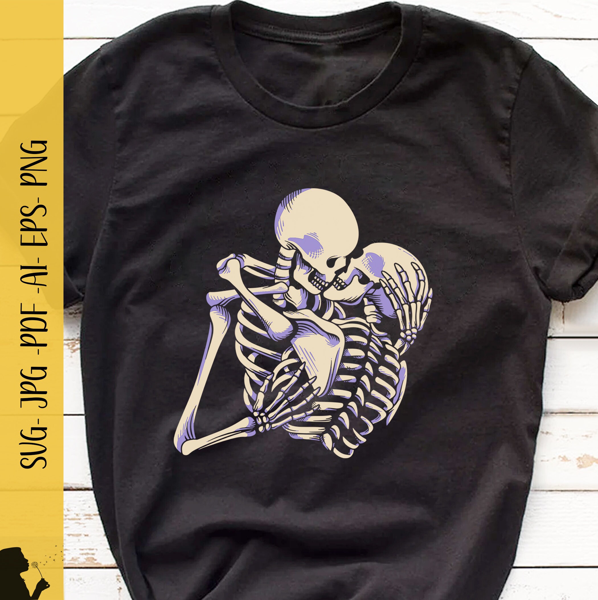 Skeleton Lovers Svg Skeleton Couple Png Love SVG the Lovers - Etsy