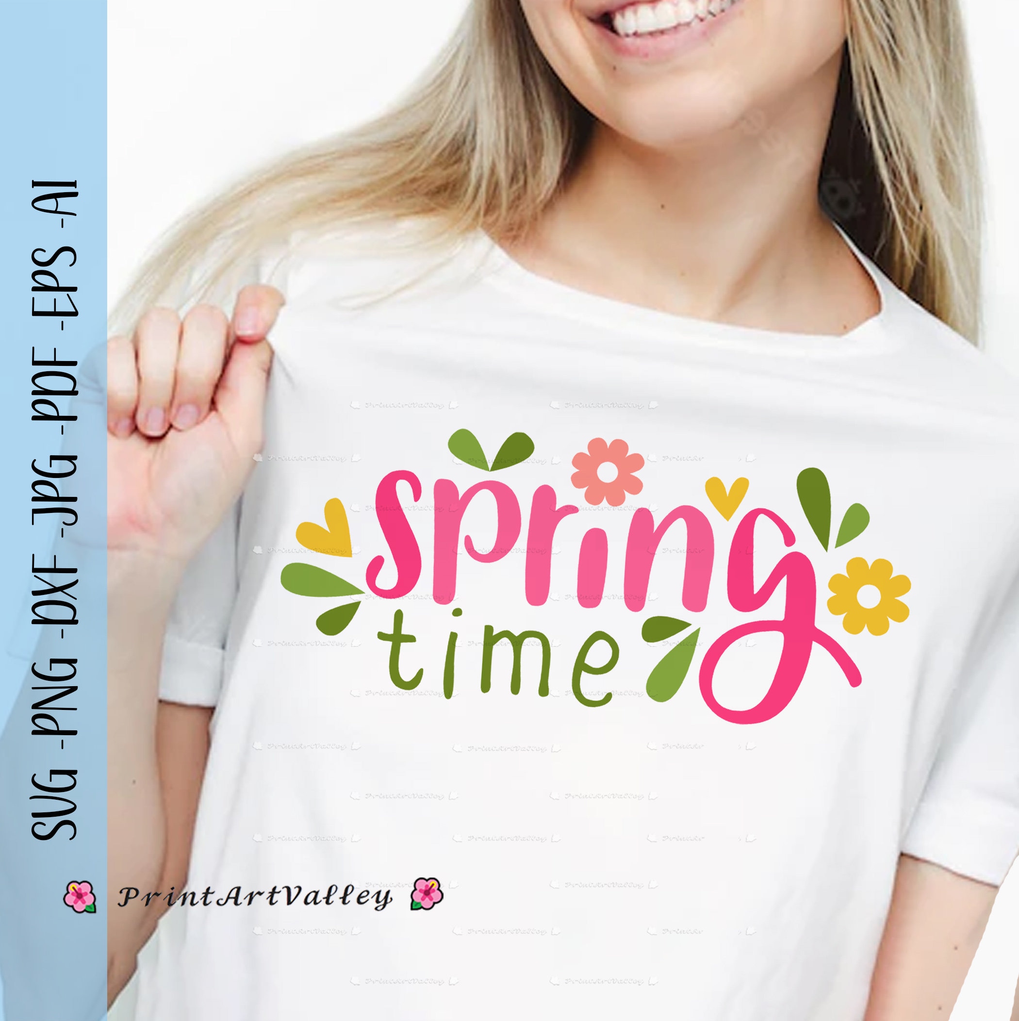 Spring Time Svg, Spring Svg, Easter Svg, Flower Svg, Hello Spring ...