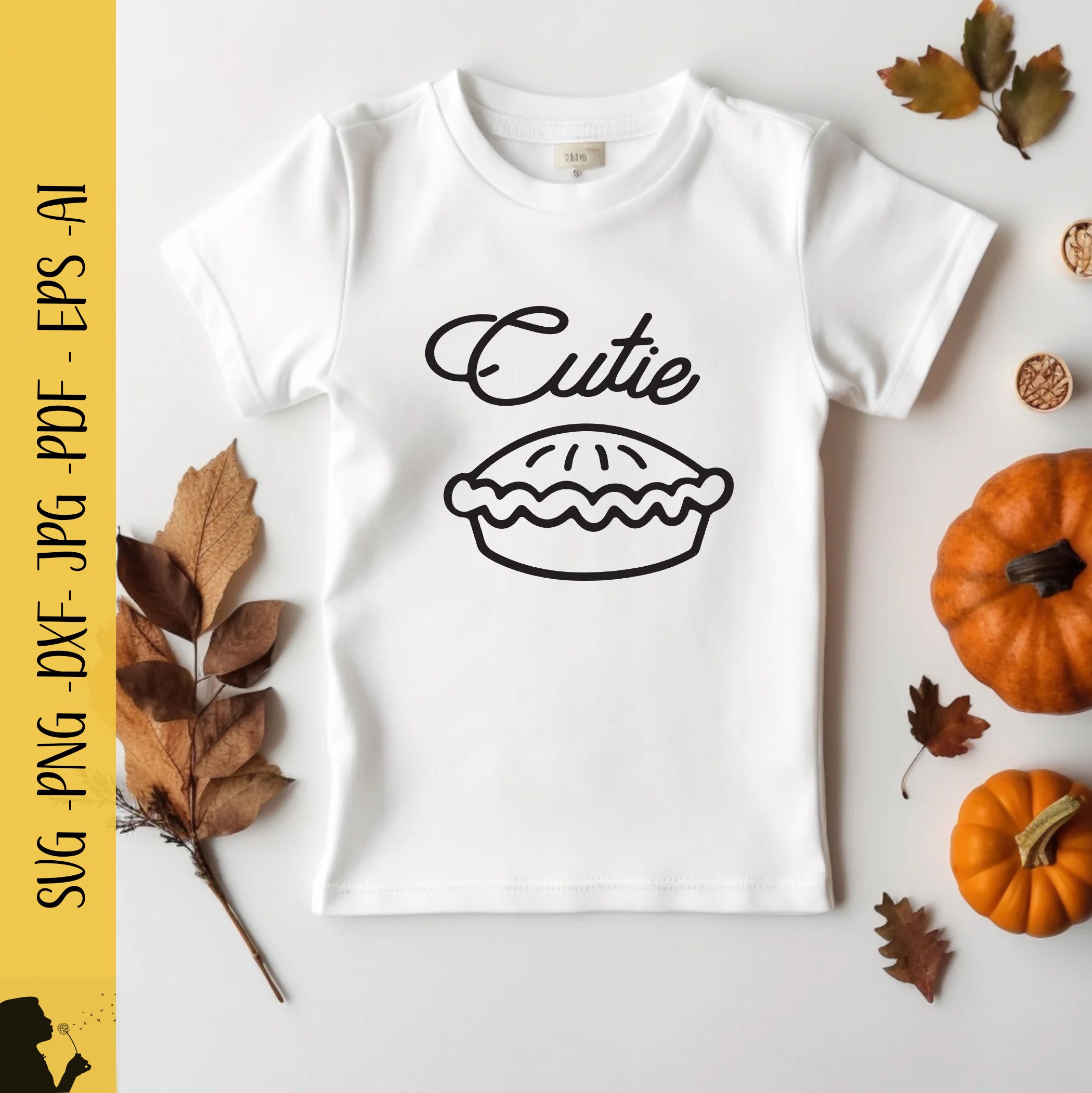 Cutie Pie Svg Fall Babe Onesie Png Thanksgiving Png Baby Onesie Saying ...
