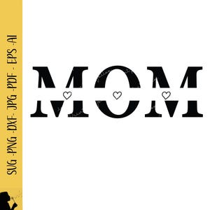 Mom SVG Custom Mother Png Mother's Day Gift for Mom With Kids Names ...