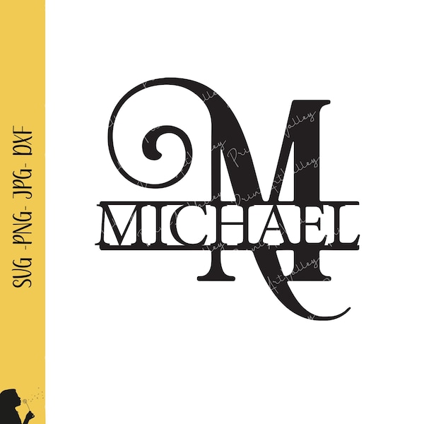 Split Monogram - Etsy