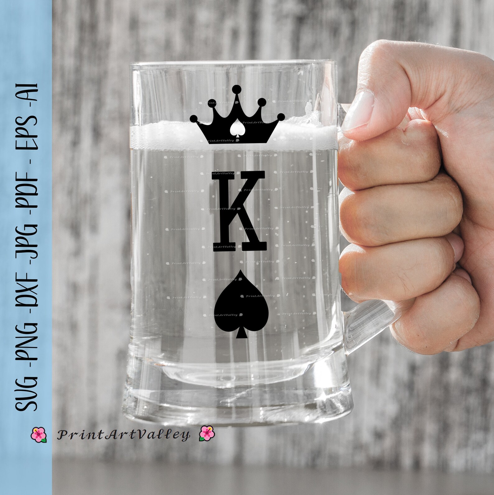 King Svg Spades Gift for Him King and Queen Svg Black King Png Spades ...