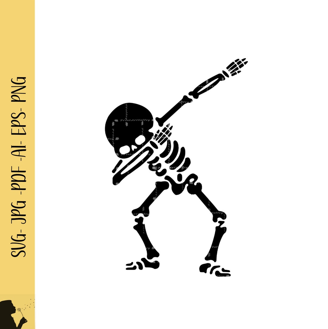 Halloween Dabbing Skeleton Dancing Svg Halloween Png Svg for Cricut ...