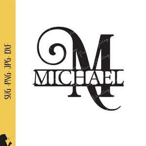 Monogram SVG Bundle Split Monogram Last Name Initial Monogram Png ...
