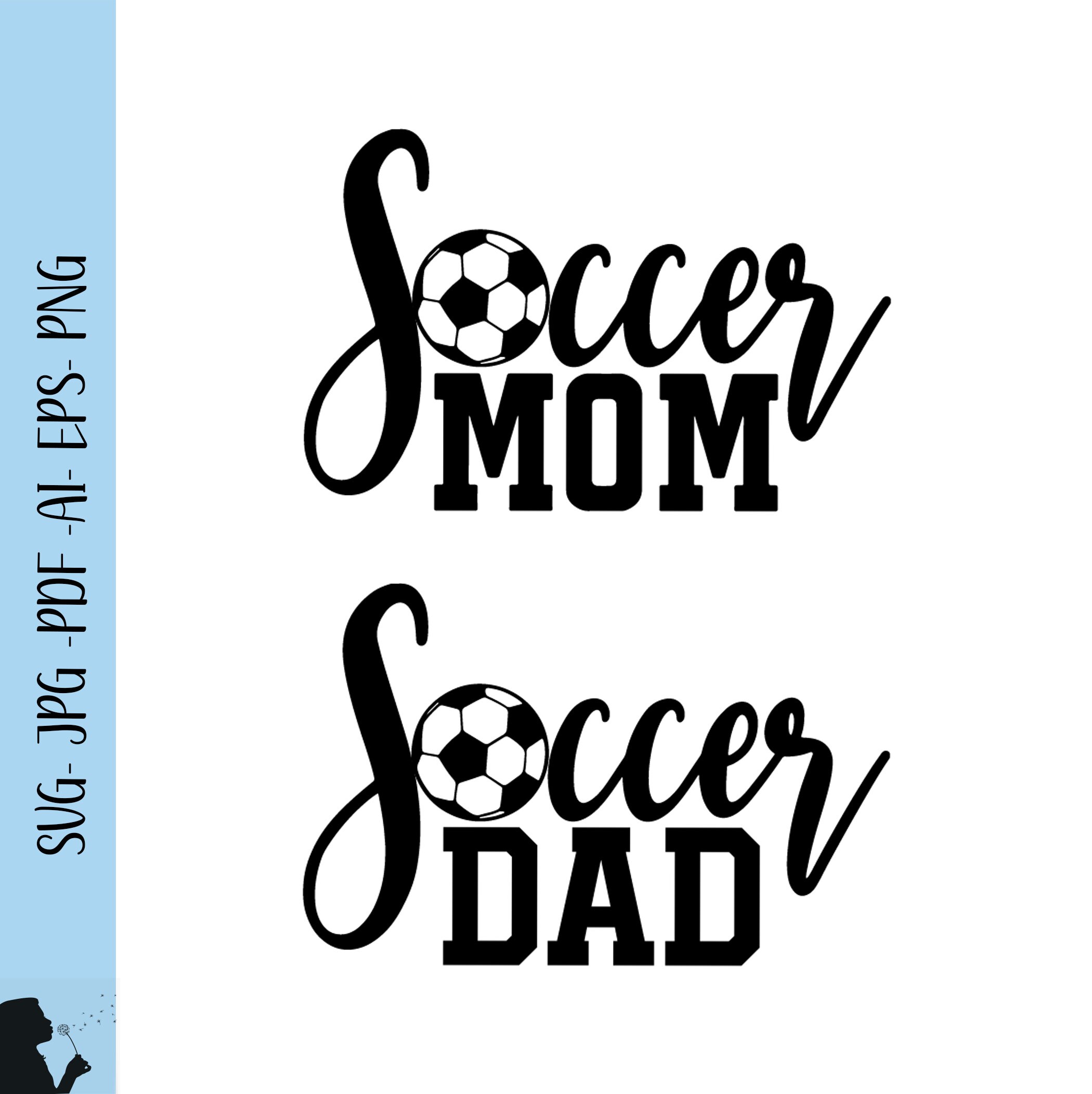 Soccer Mom Soccer Dad Svg Distress Soccer Png Dad Gift Svg Cut - Etsy