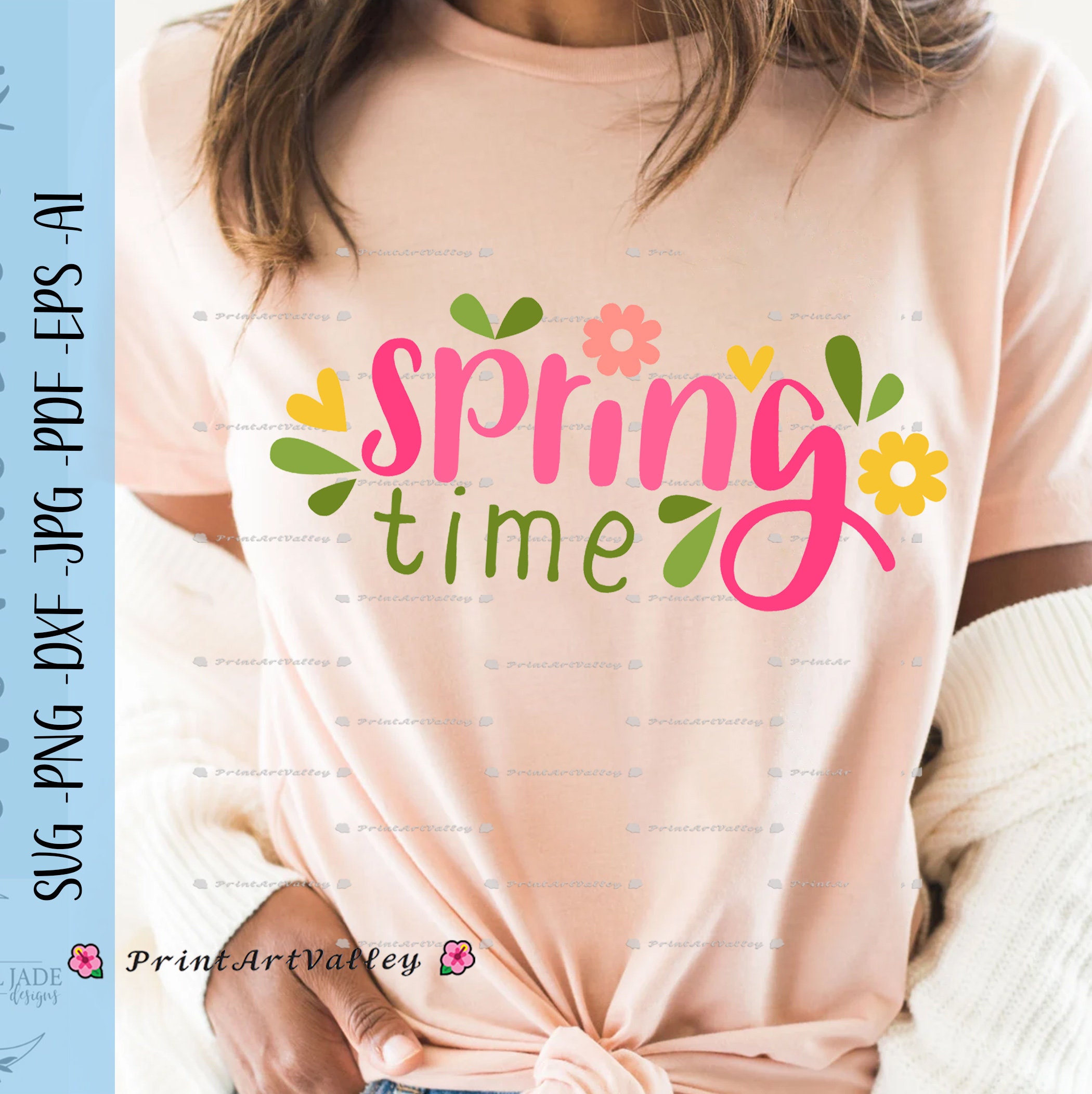 Spring Time Svg, Spring Svg, Easter Svg, Flower Svg, Hello Spring ...