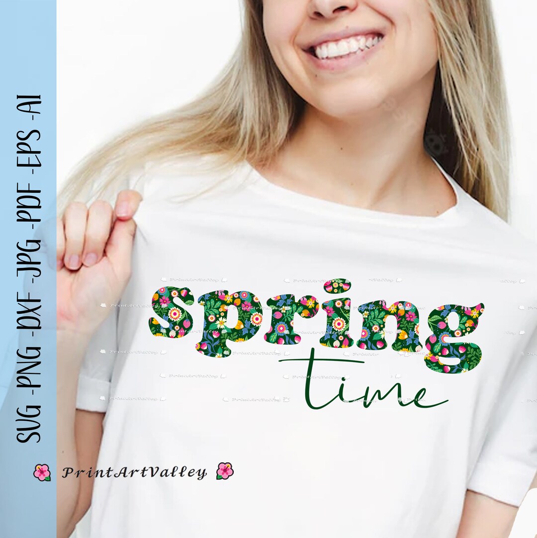 Svg Spring Time Svg, Spring Svg, Easter Svg, Flower Svg, Hello Spring ...