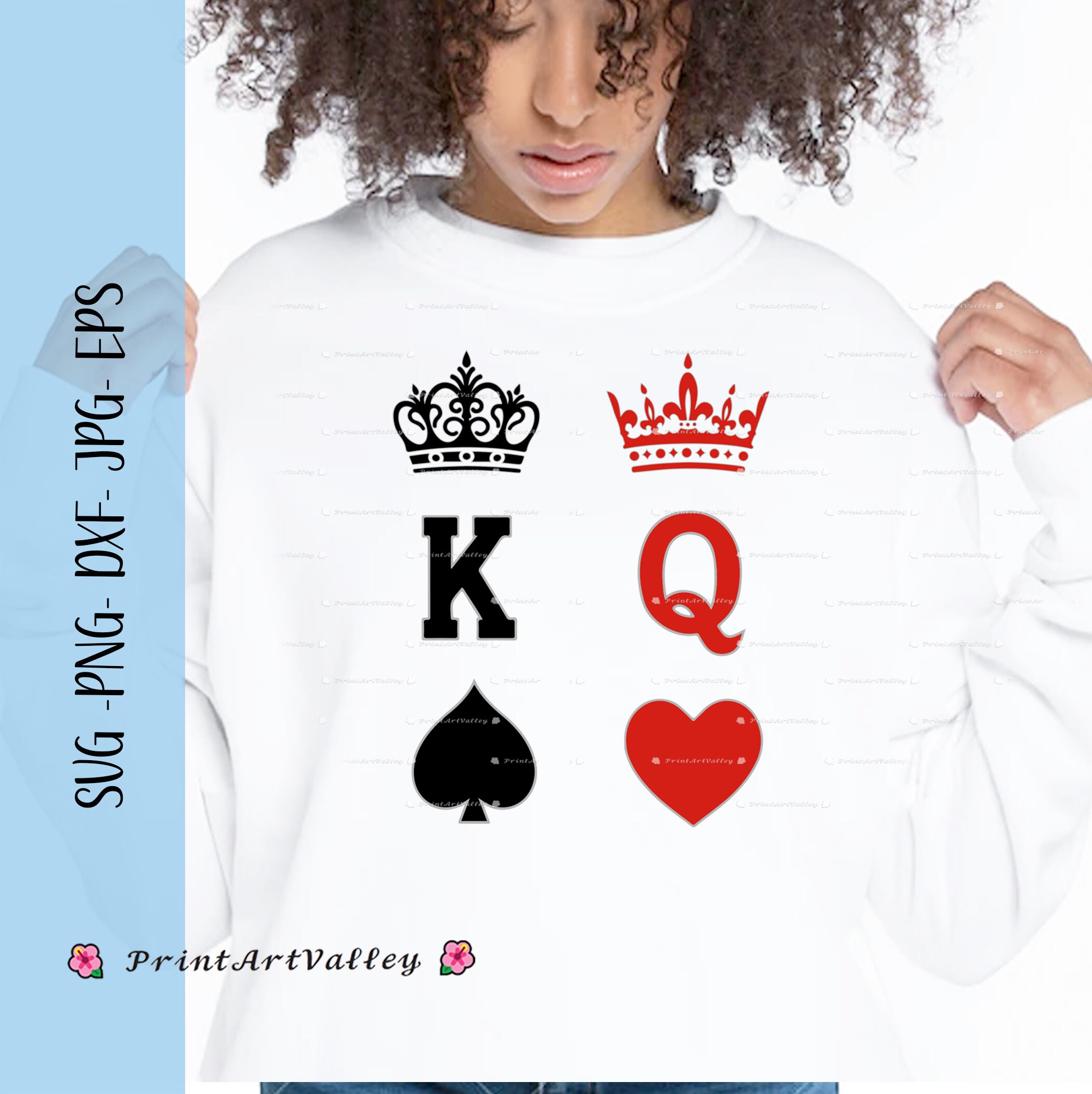 Svg King and Queen Svg File for Circut Dxf King and Queen Popular Svg ...