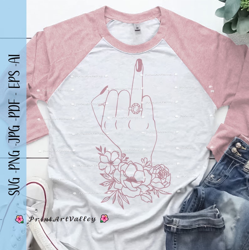 Ring Finger Svg Wedding Ring Hand Svg Bride Ring Finger SVG Floral ...