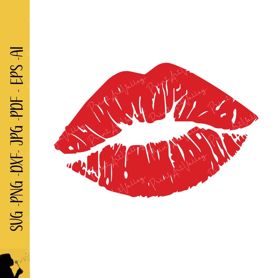 Lips SVG Kiss Mark SVG Kiss SVG Lip Clipart Red Lips Mark Body Kiss Me ...