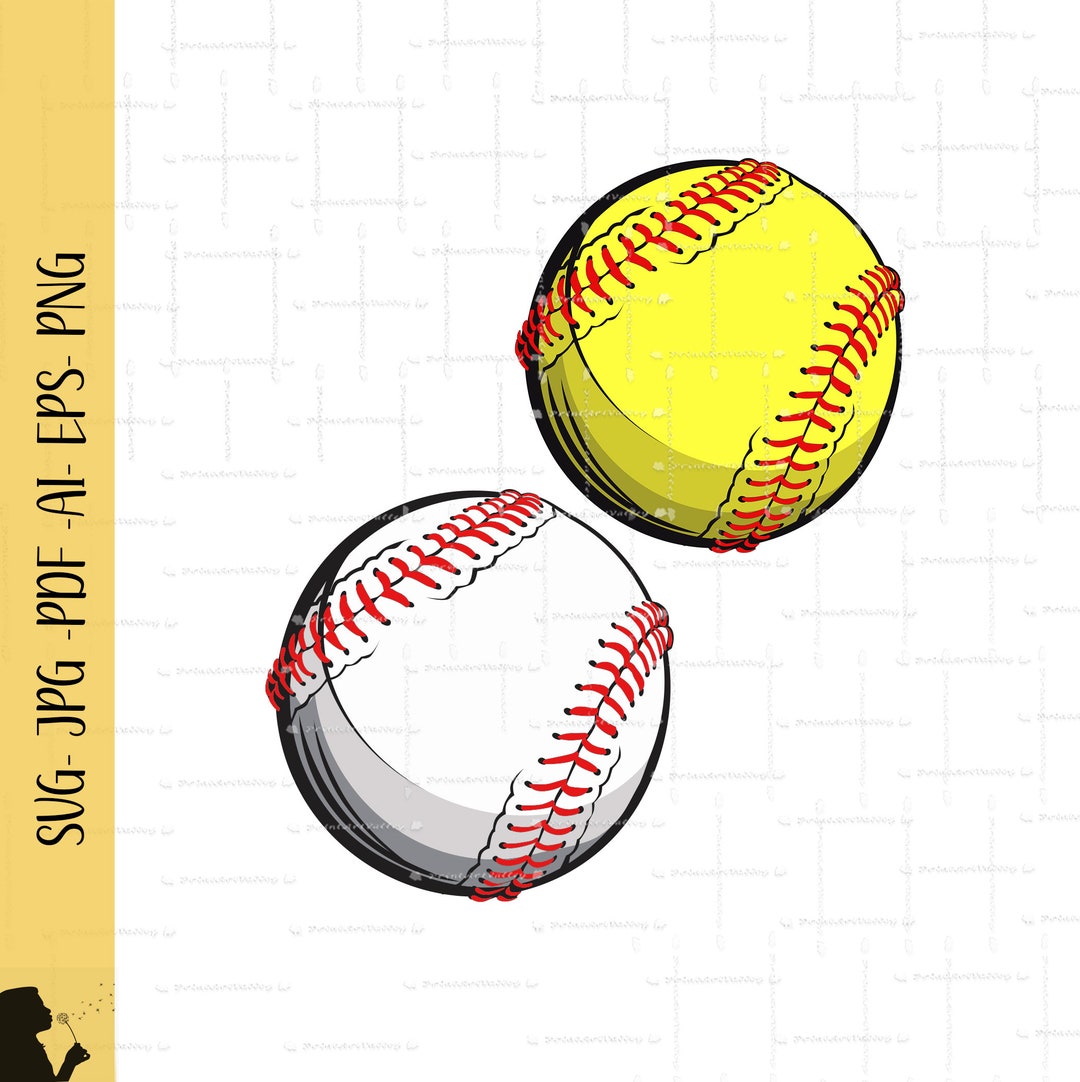 Baseball Softball Svg Baseball Softball Png Ball Svg For Cricut Files