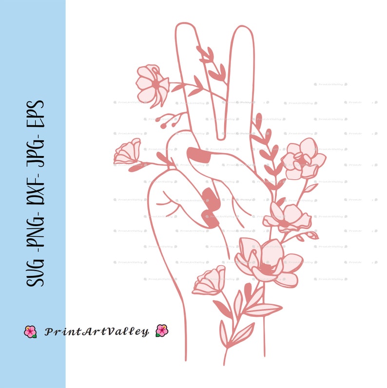 Hand Peace Sign Svg Peace Hand Svg Peace Hand Sign Print Hand - Etsy