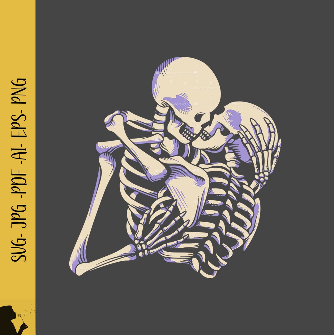 Skeleton Lovers Svg Skeleton Couple Png Love SVG the Lovers - Etsy