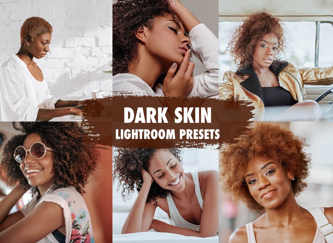10 Dark Skin Lightroom Presets Mobile Desktop Warm, Soft Skin, Travel ...