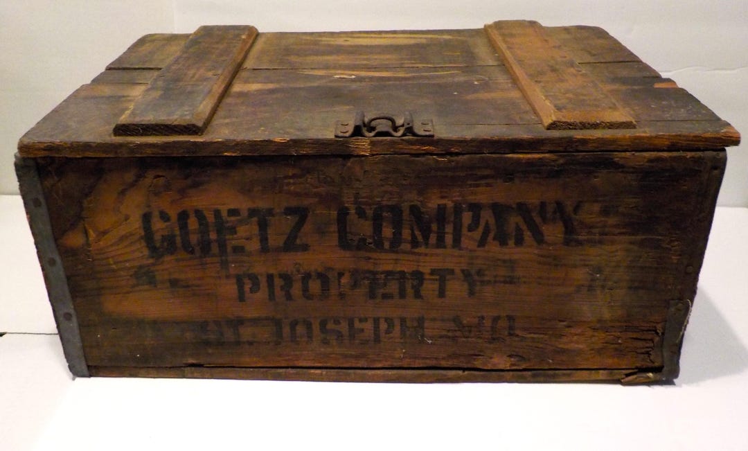 Vintage Wooden Goetz Beer Crate Saint Joseph Missouri - Etsy