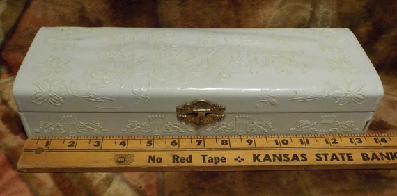 Victorian Necktie Celluloid Box - Gem