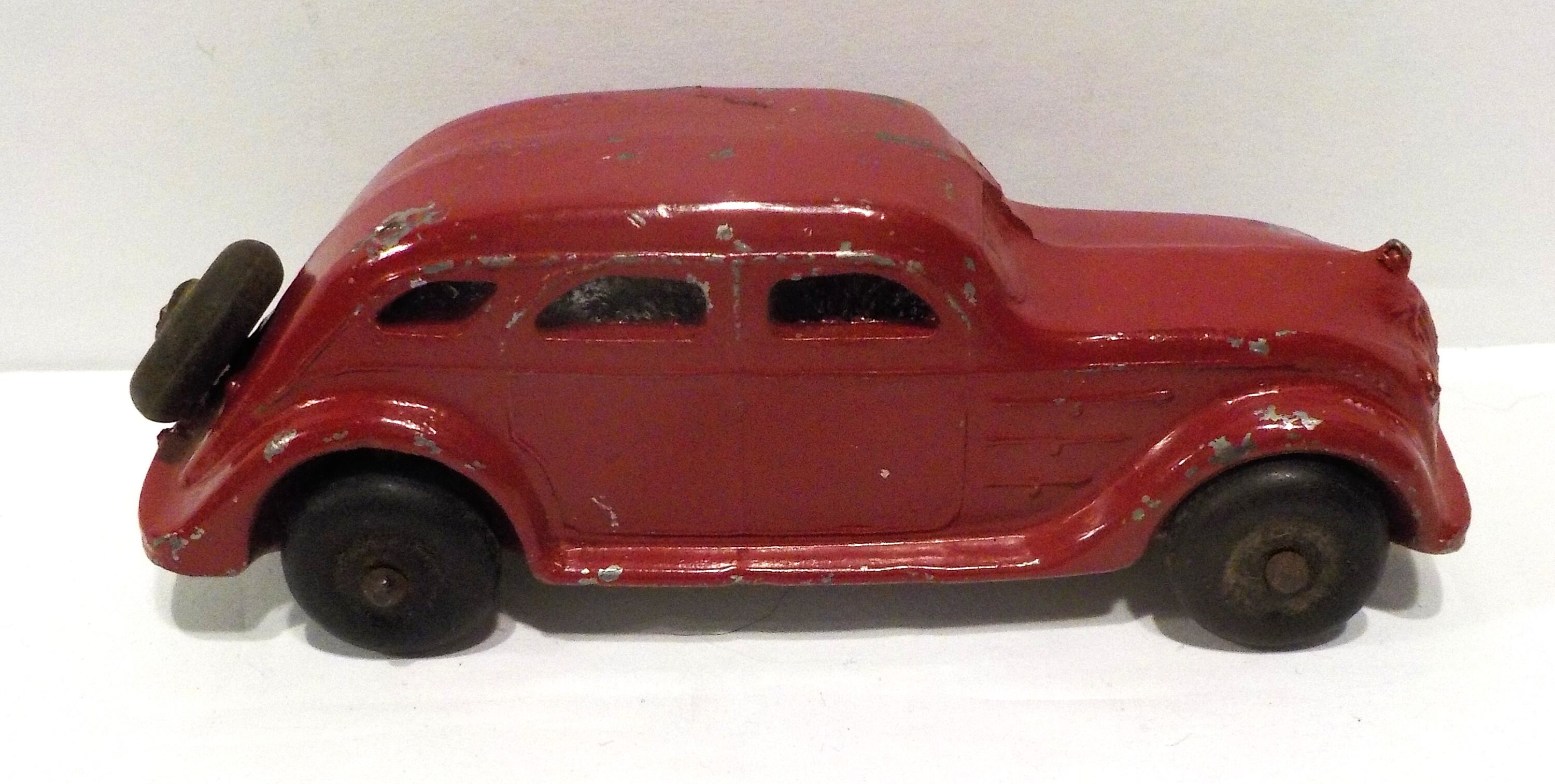 Vintage 1930s Red Sedan Slush Cast Car Toy - Etsy
