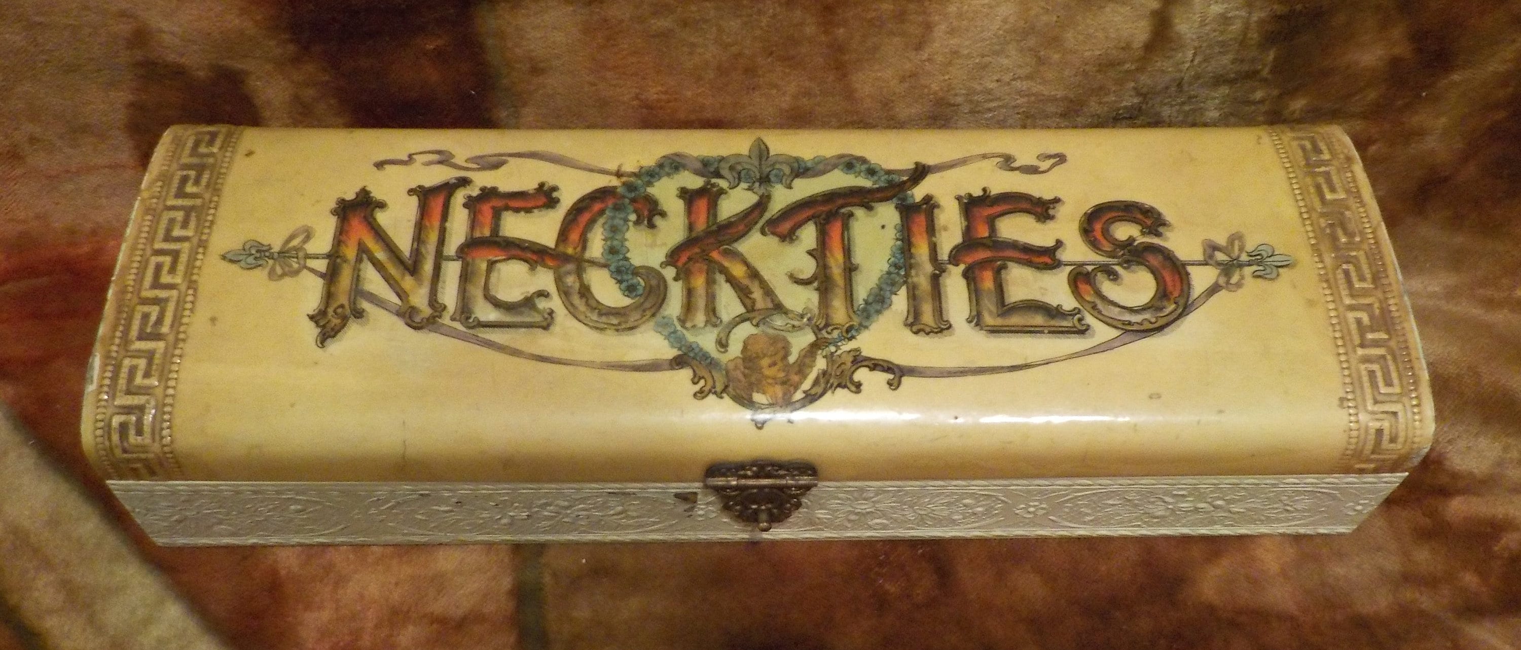 Vintage Victorian Celluloid Necktie Box - Etsy