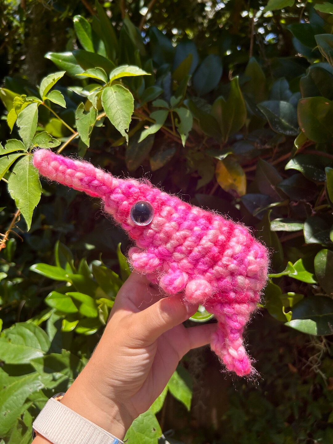 Crochet Multi Pink Shrimp With Glitter Eyes! - Etsy