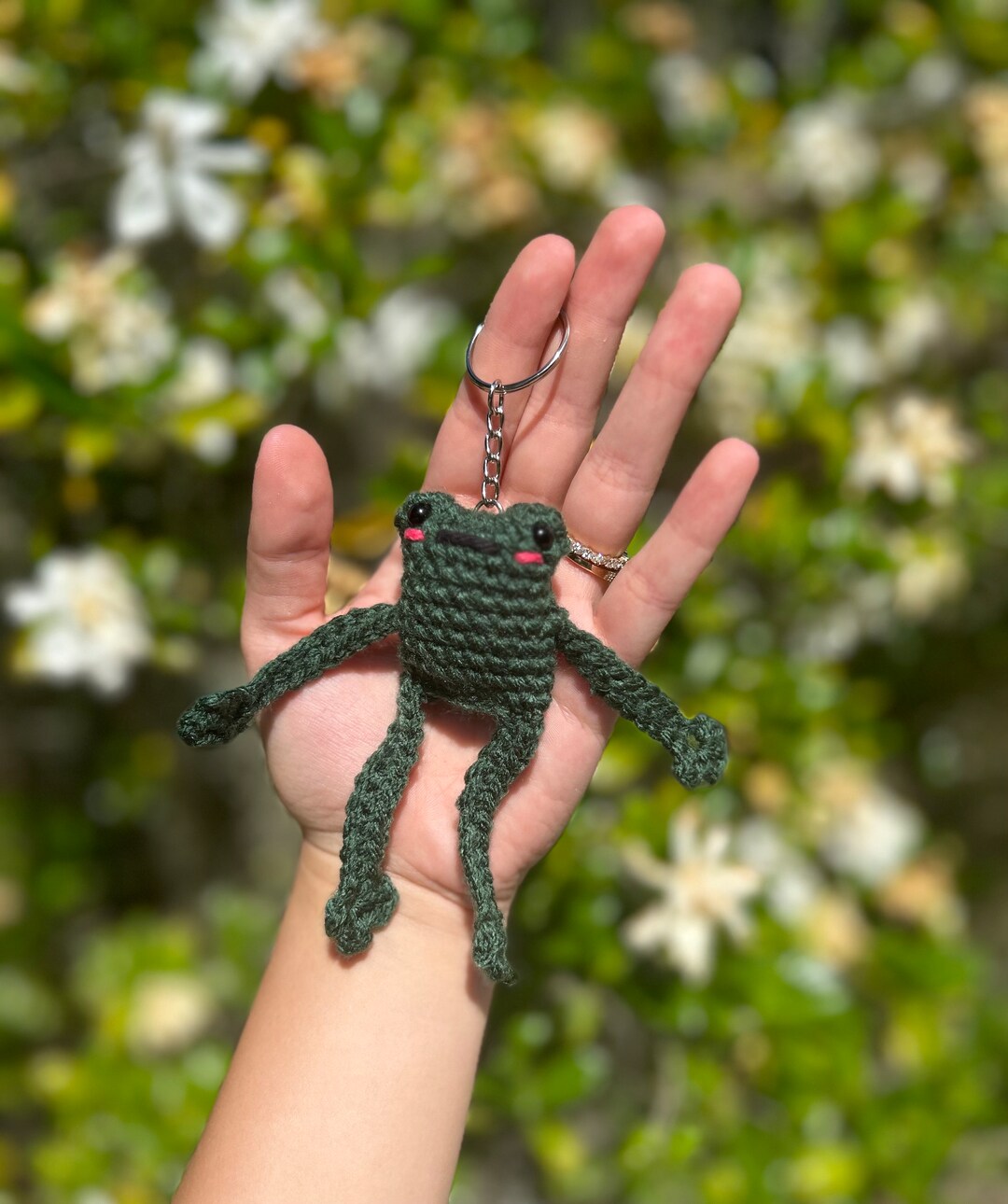 Crochet Leggy Froggy Keychain - Etsy