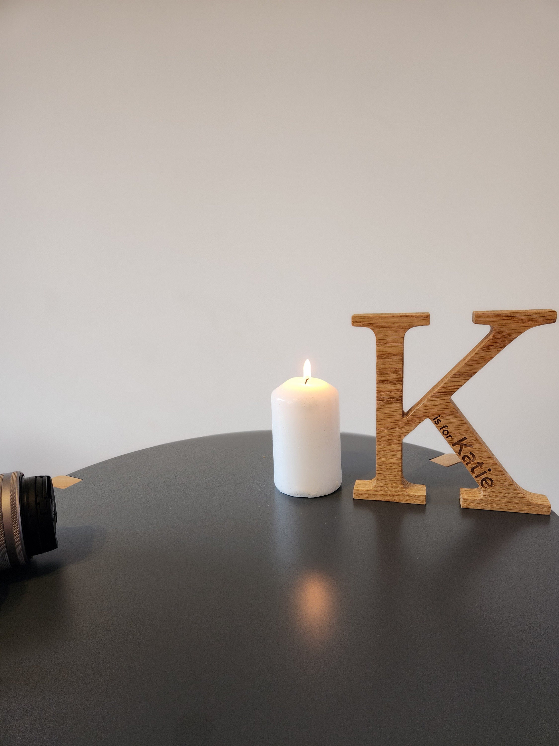 Personalized Solid Oak Name Letters With Engraved Full Name, Solid Oak ...