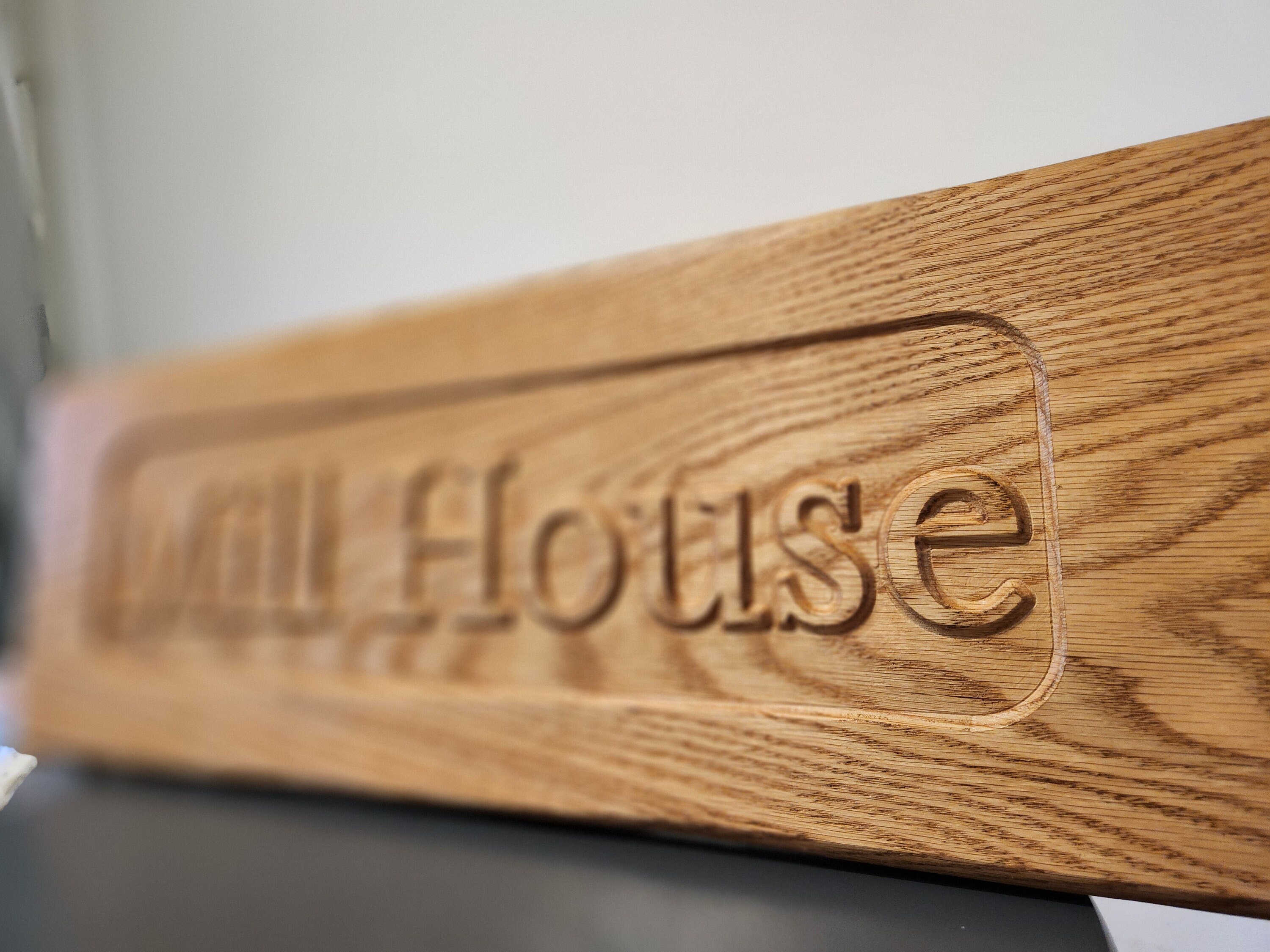 Customized Oak Wood House Sign, Personalized Family Name Plaque, Rustic ...