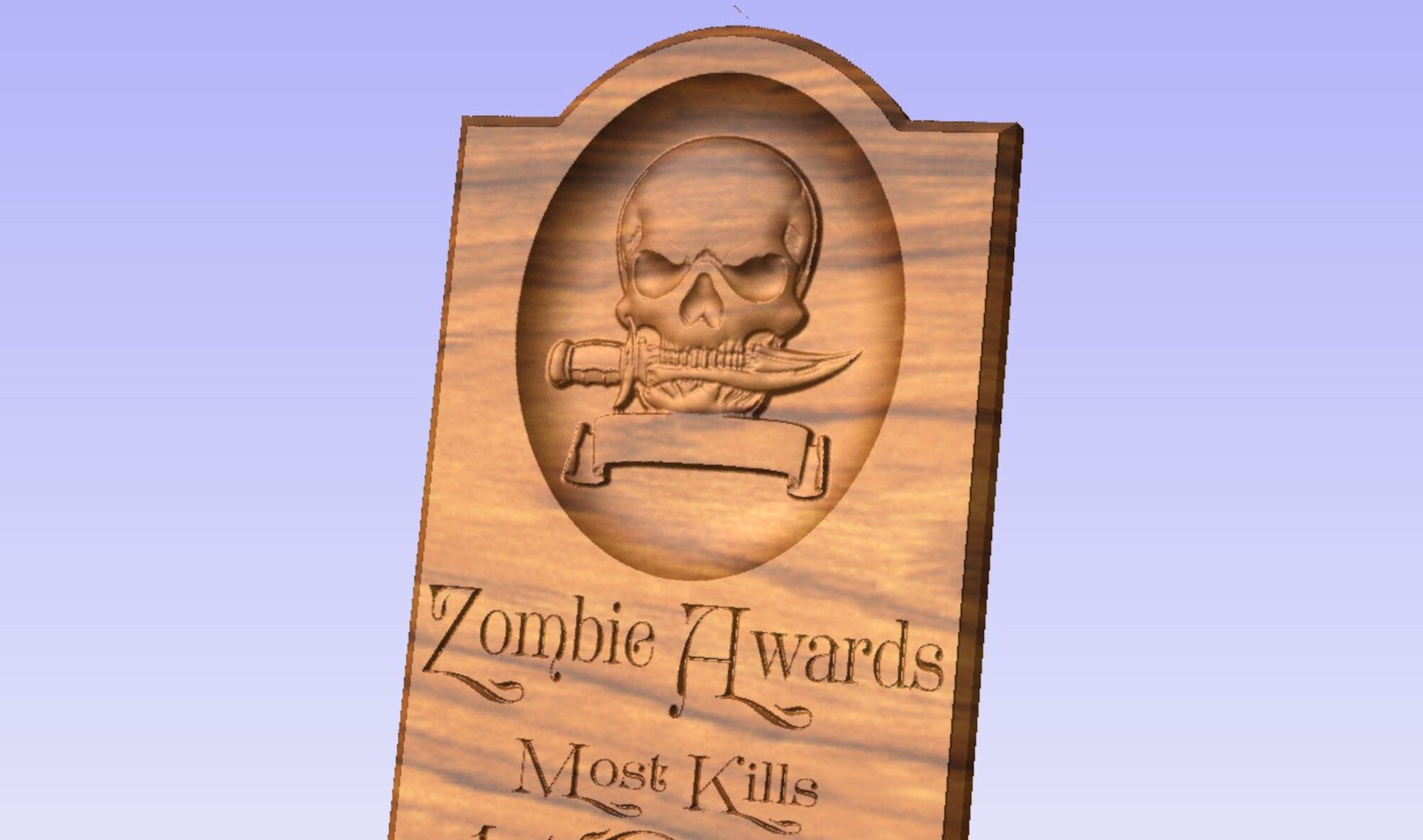 3d Model Skull And Cross Bones Stl File For Cnc Wood Carving Etsy