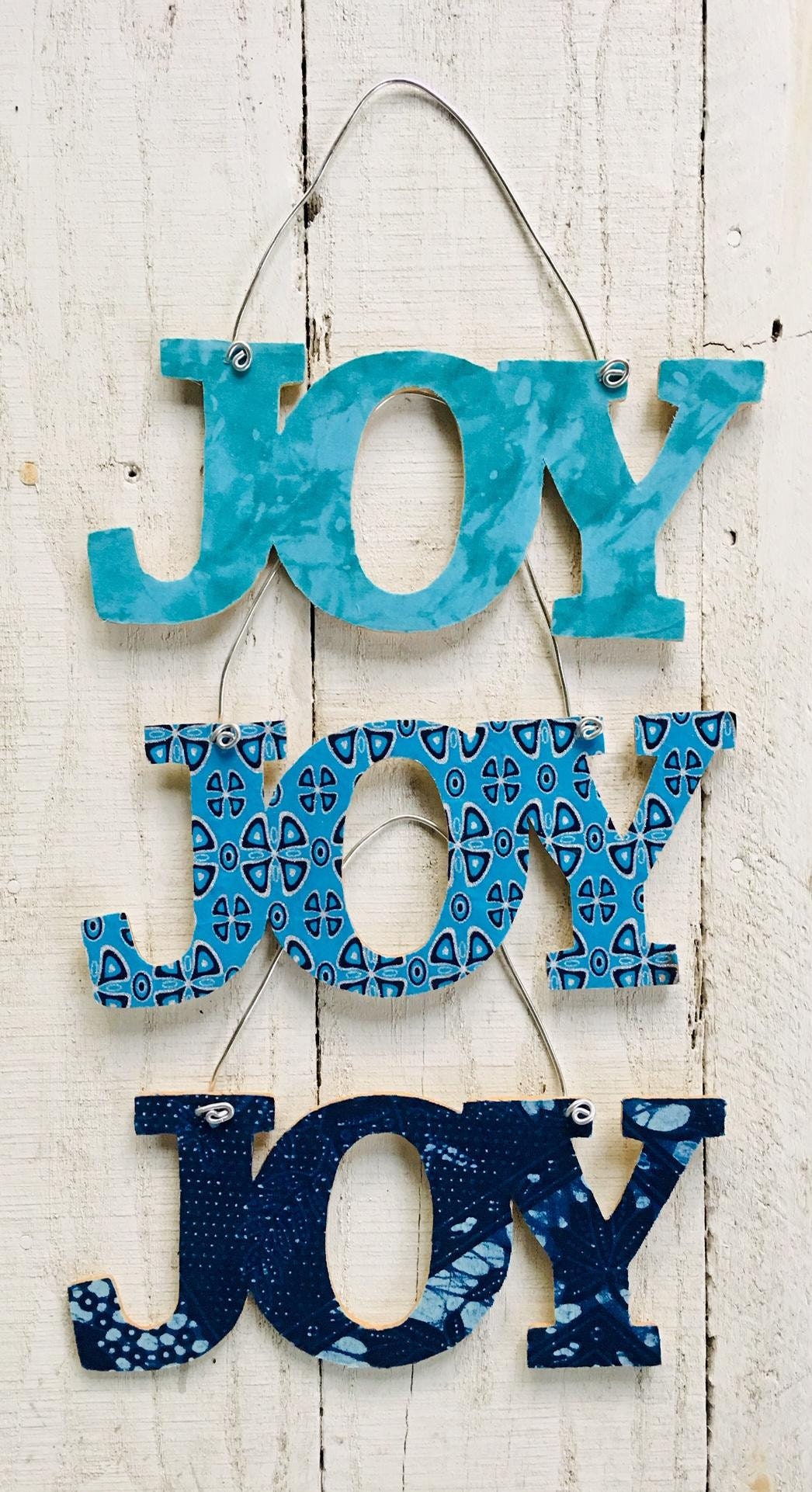 Joy Sign Art Wooden Wall Art Christian Holiday Decoration | Etsy