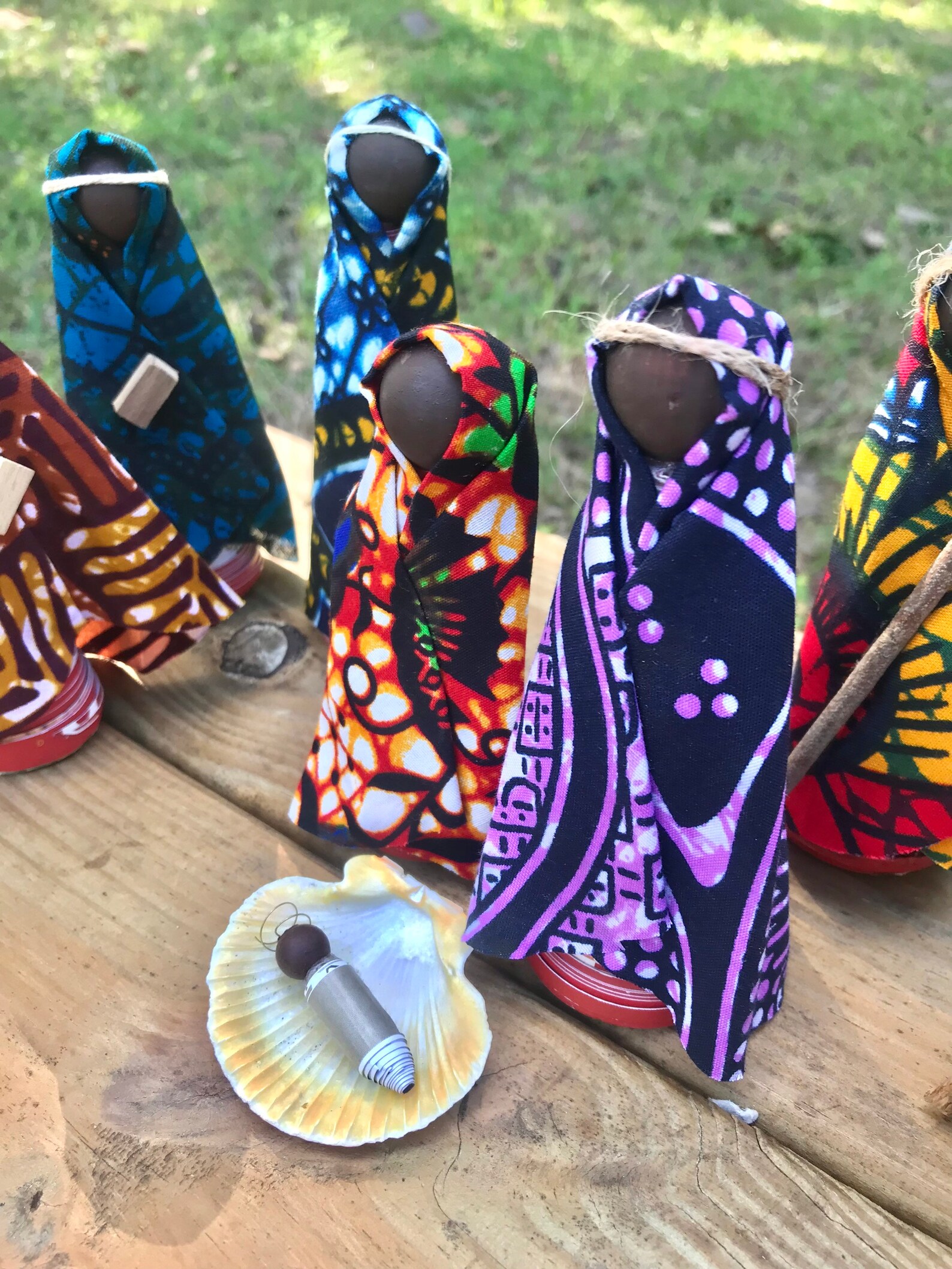 African Nativity Dark Skin Christmas 8 Piece Set Handmade - Etsy Ireland