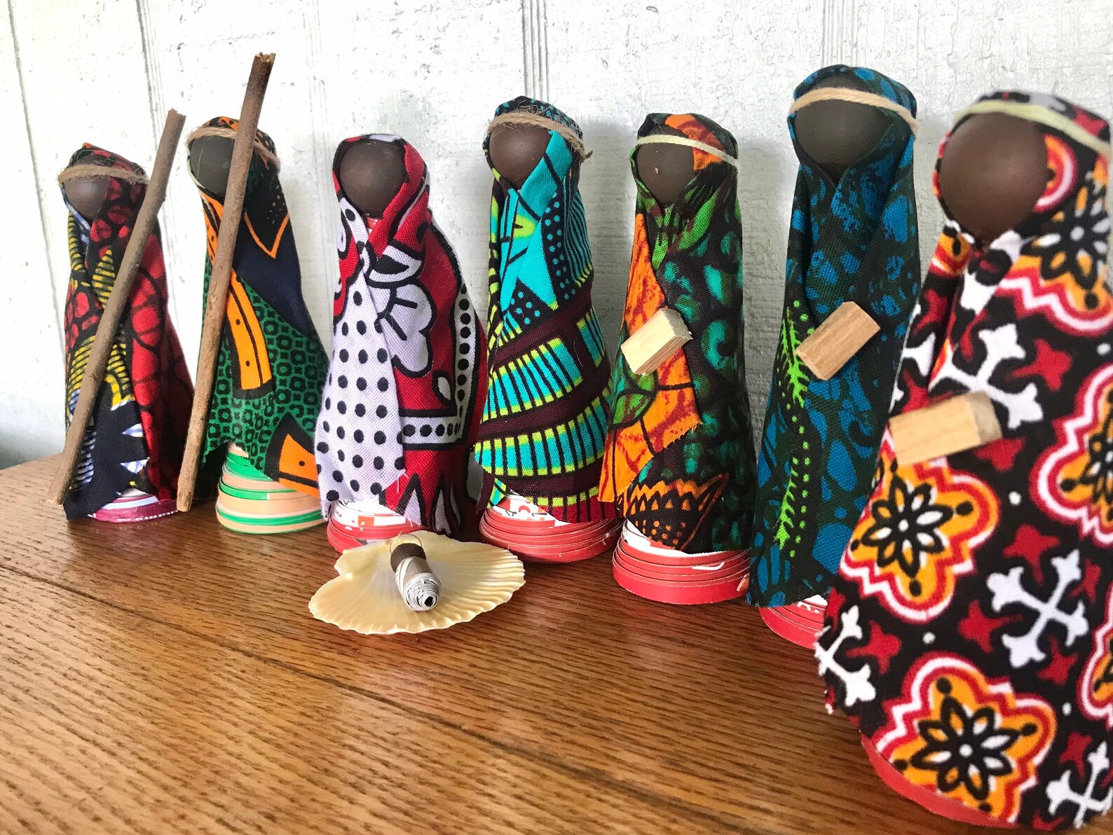 African Nativity Dark Skin Christmas 8 Piece Set Handmade - Etsy Ireland