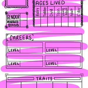 Sims Bullet Journal - Etsy