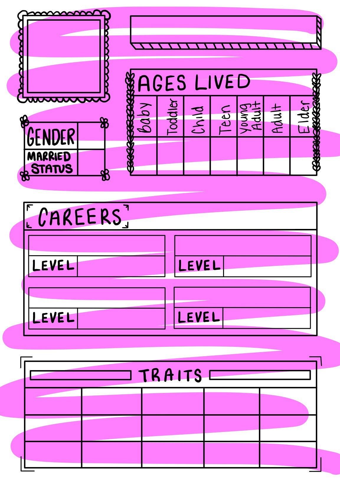 Sims Bullet Journal - Etsy
