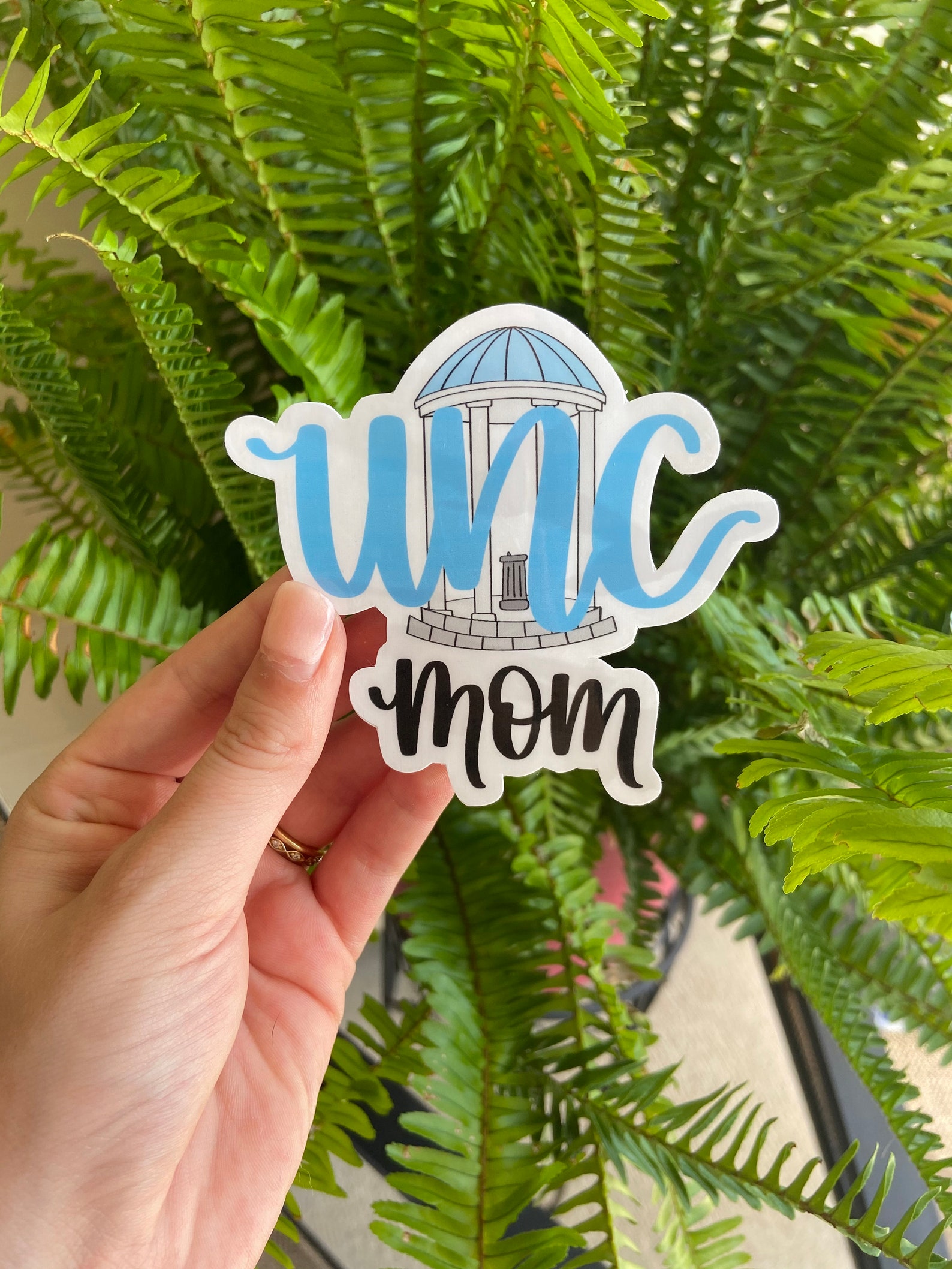 UNC Mom Sticker | Etsy