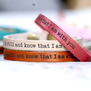 Leather bracelets for womens with sayings store