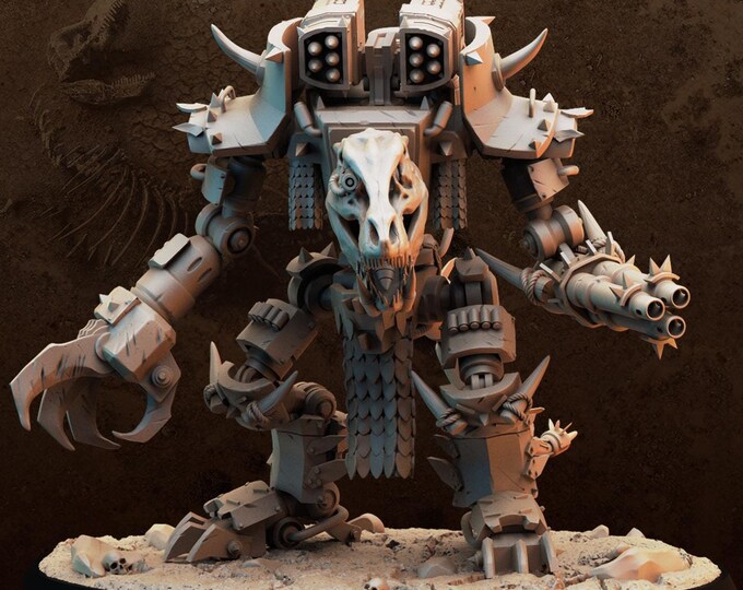 T-wrex, Ork Giant Walker - Space Ork Walker Mech + Custom 170mm Oval ...