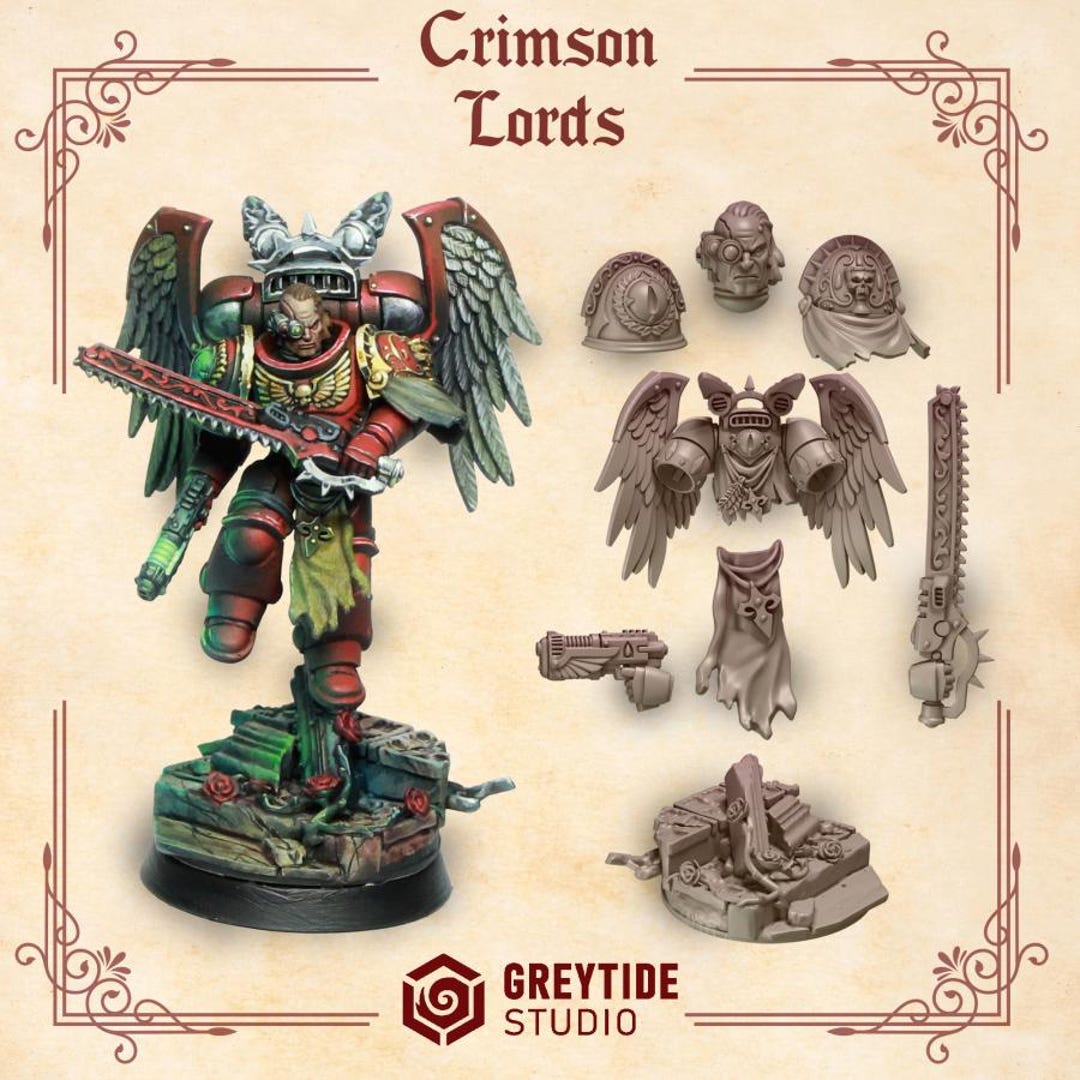 Blood Lieutenant Upgrade Pack - Crimson Lords Lieutenant Bits Pack ...