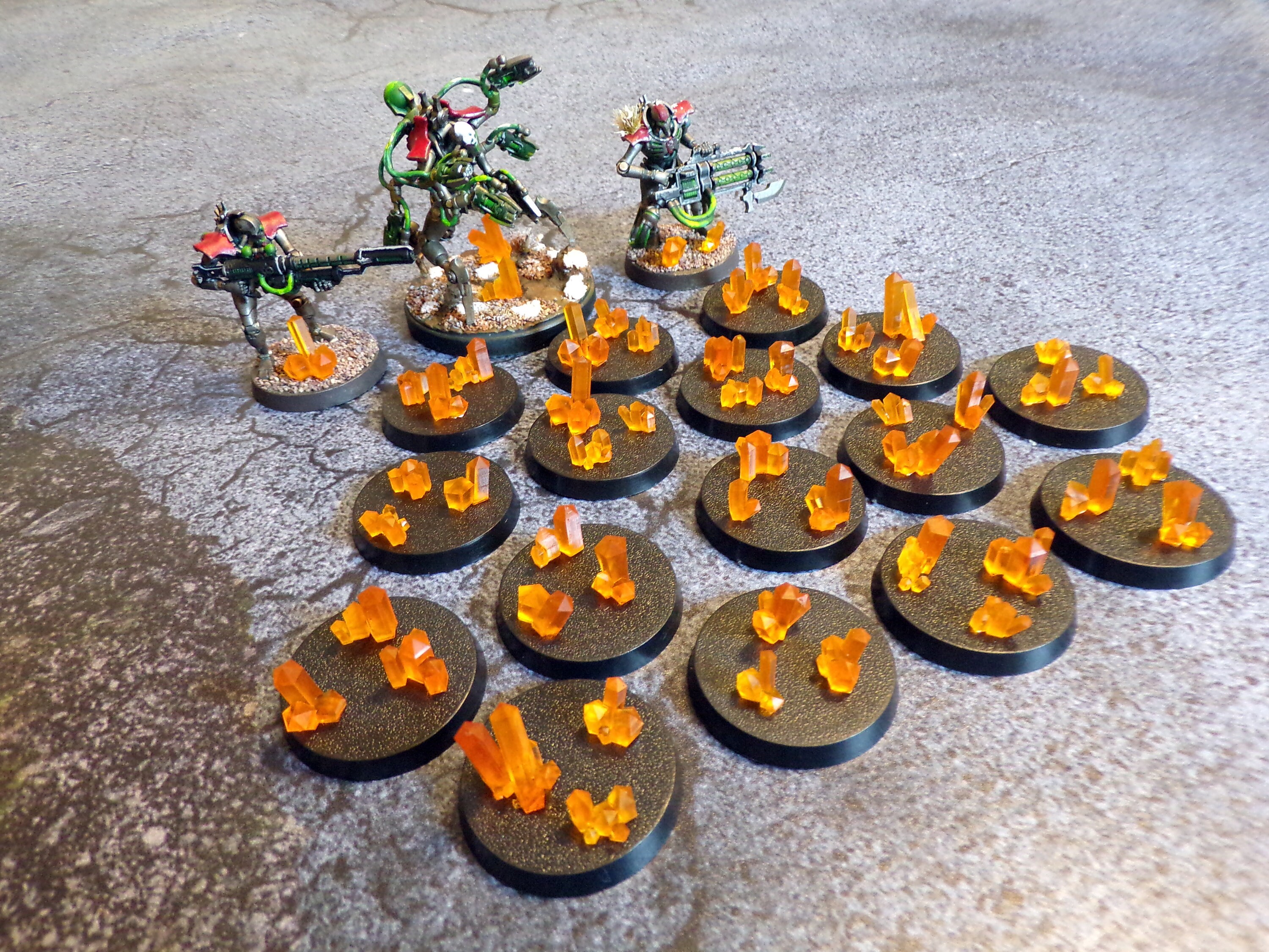 Small Basing Crystals X60 Transparent Fire Orange Crystals - Etsy