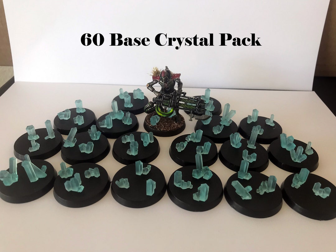 Small Basing Crystals X60 - Transparent Ice Blue Crystals for Custom ...