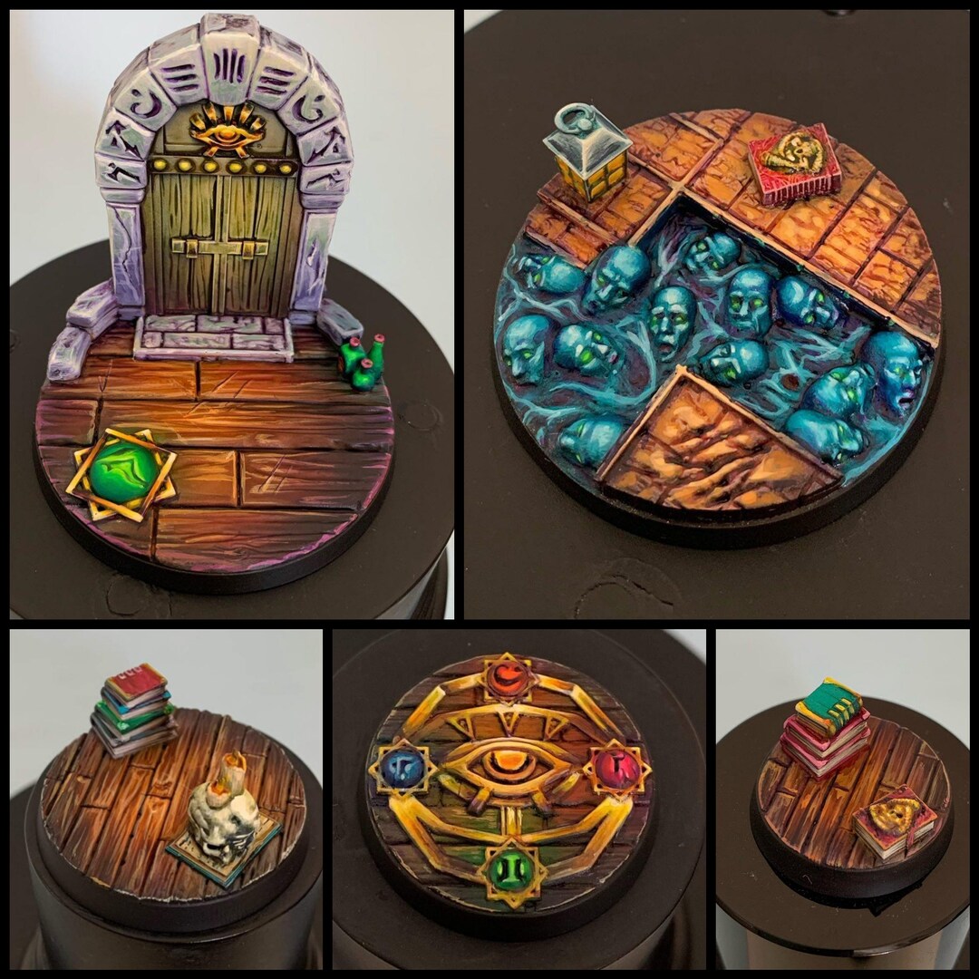 Mage Tower Dnd Bases 25/32/40mm Resin Bases Custom - Etsy