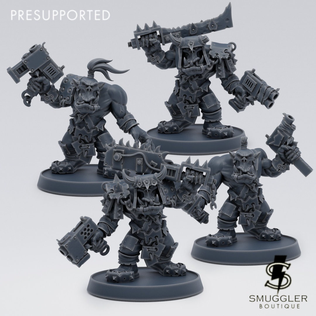 Armored Slasha Boys - Space Ork Boys - Grimdark Ork Warriors ...
