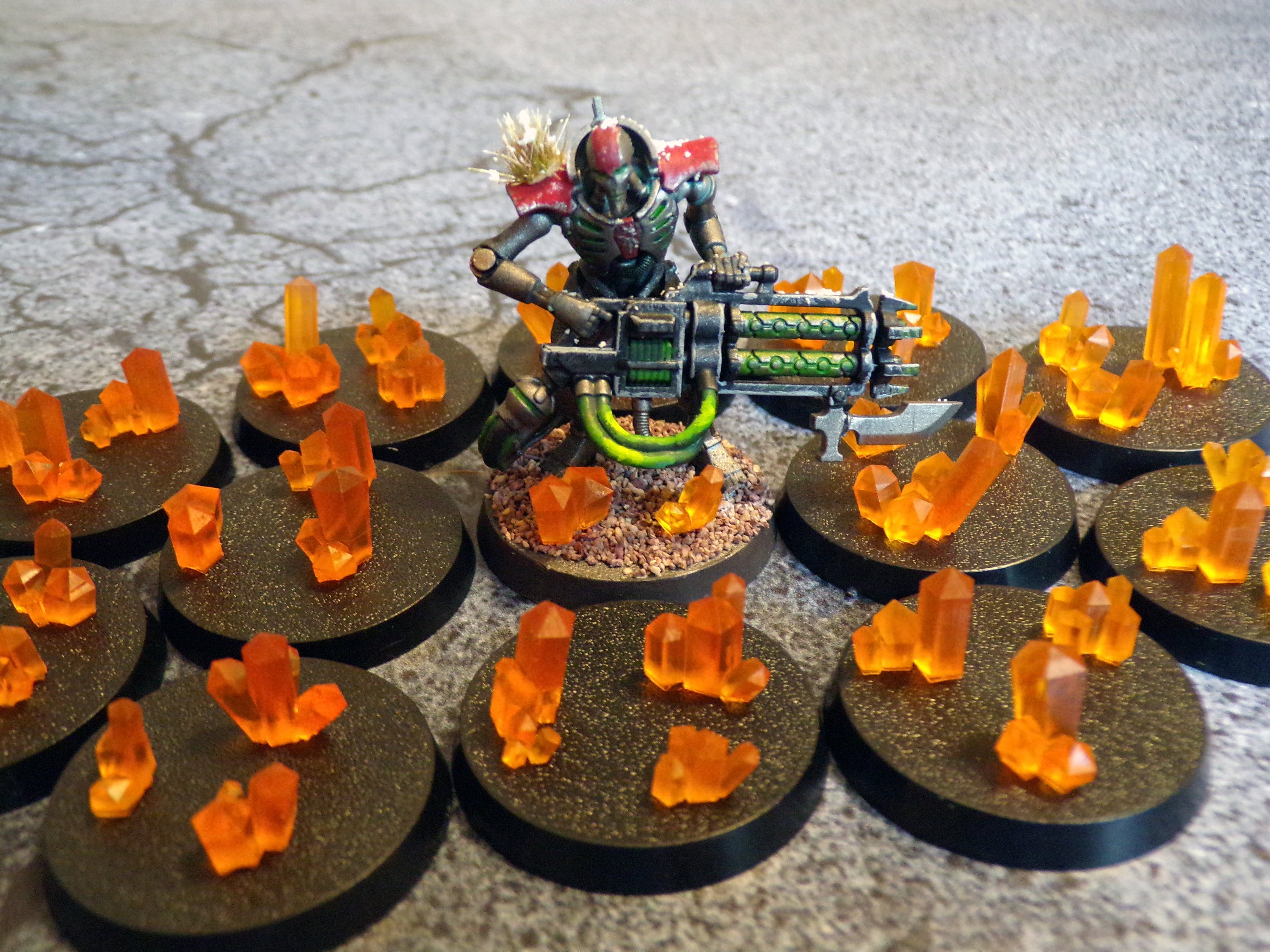 Small Basing Crystals X60 Transparent Fire Orange Crystals - Etsy