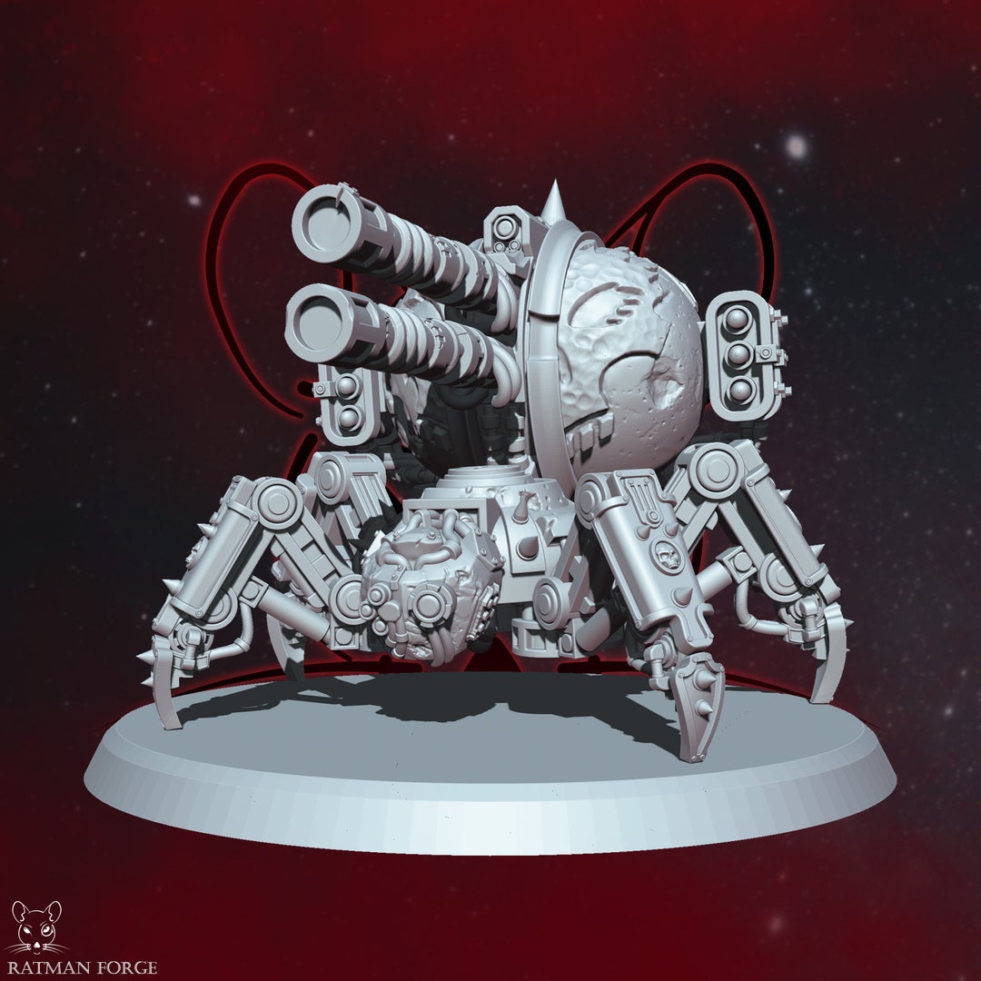 Deathland Walker, Heavy Weapons Construct - Machine Priests Heavy ...