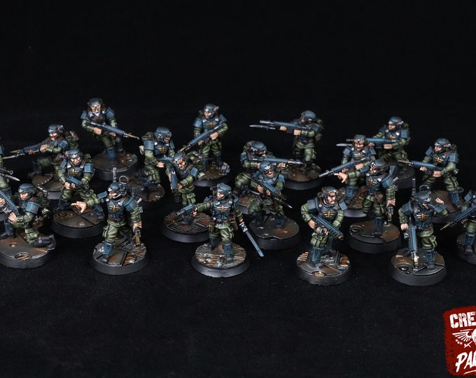 Infantry Squad - Runds' Imperial Guard Infantry Squad - Sci-fi ...