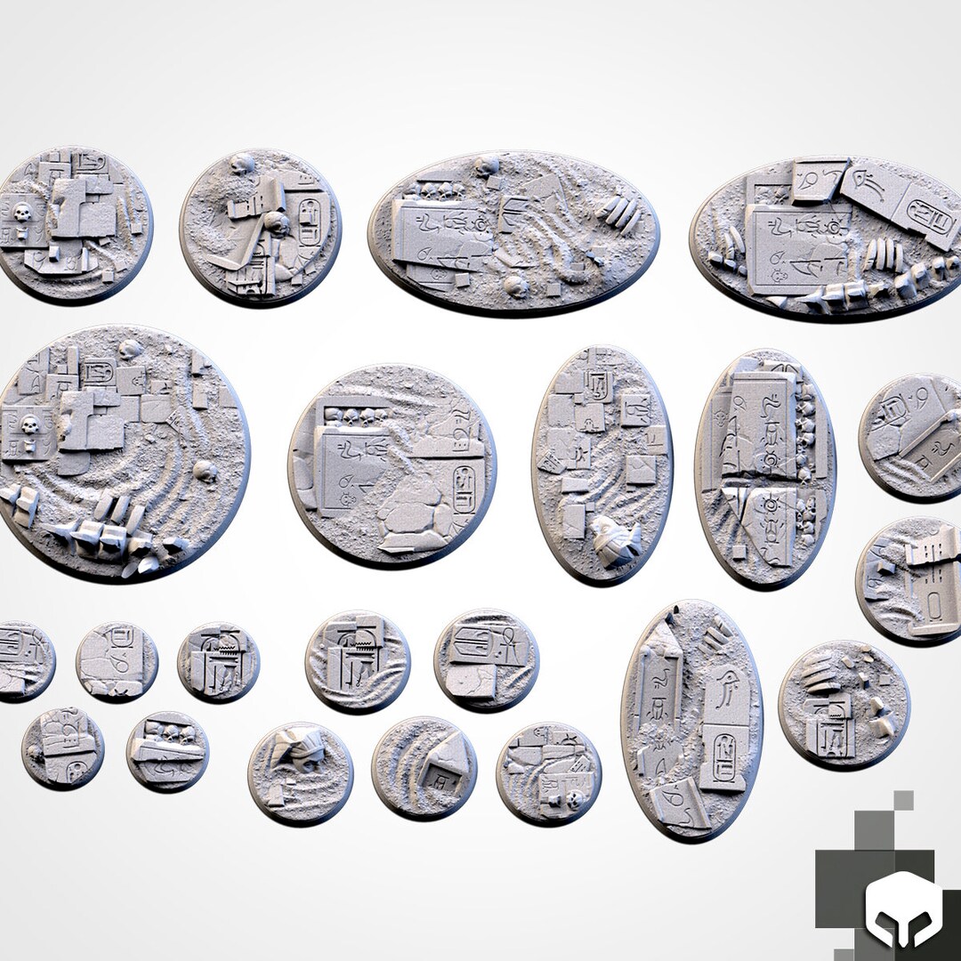Egyptian Ancient Ruins Bases - Custom Egypt Temple Ruins Themed 32/40 ...