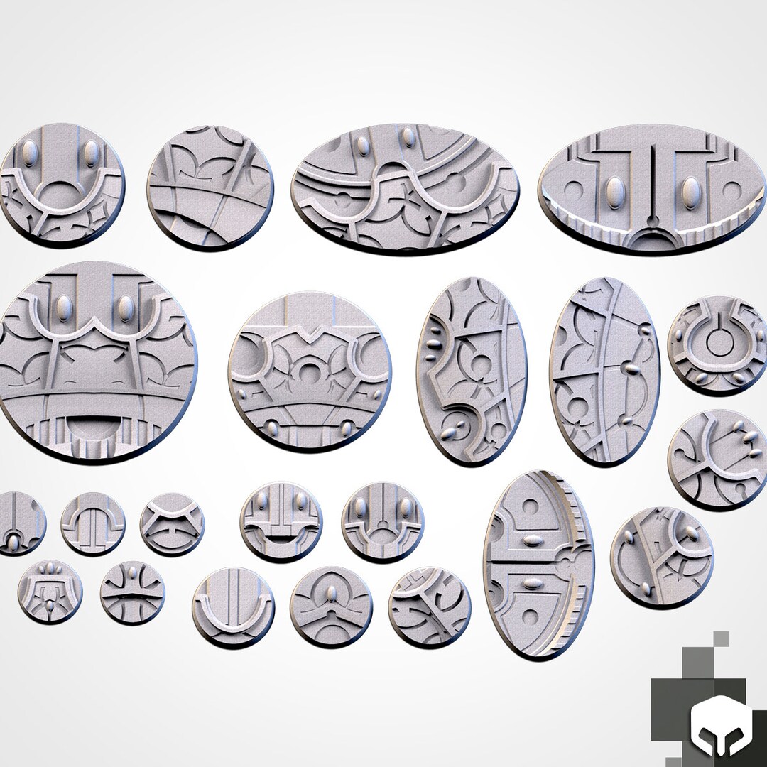 Sci-fi Elf Bases - Custom Sci-fi Elves Themed 32/40/60mm+ Bases - All ...