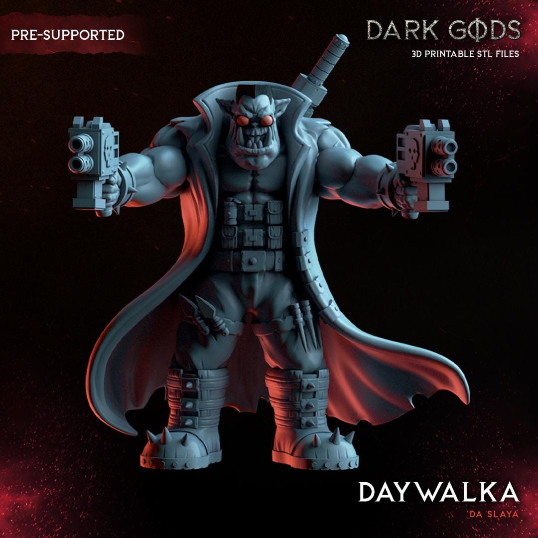 Da Daywalker, Space Ork Blade Cosplayer - 28mm Scale Wargame Ork ...