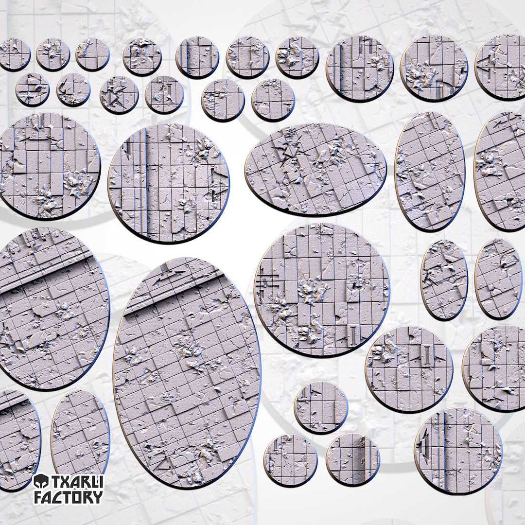 Ruined Imperial Palace Custom Palace Ruins Themed 32/40/60mm Bases All ...